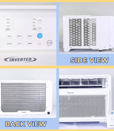 ASTRON INV‑W100 1 HP SMART INVERTER WINDOW-TYPE AIR CONDITIONER - Home ...