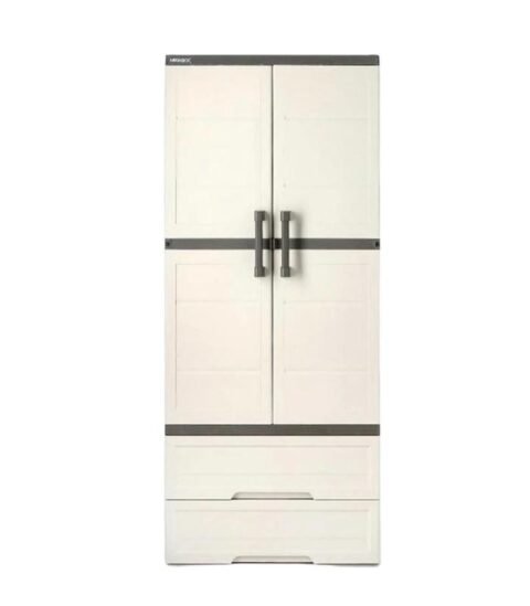 MEGA BOX WARDROBE CABINET W/ 2 DRAWERS - Home Along Stores