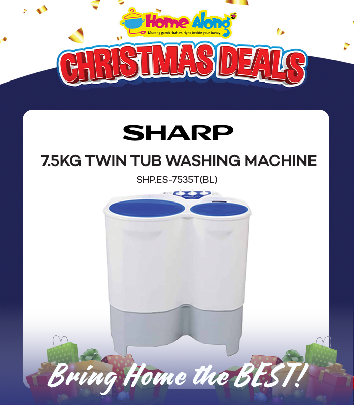 SHARP ES-7535T(BL) 7.5KG Twin Tub Washing Machine - Home Along Stores