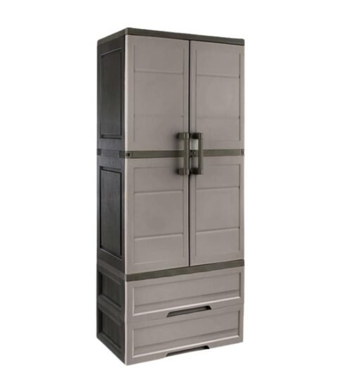 MEGA BOX WARDROBE CABINET W/ 2 DRAWERS - Home Along Stores
